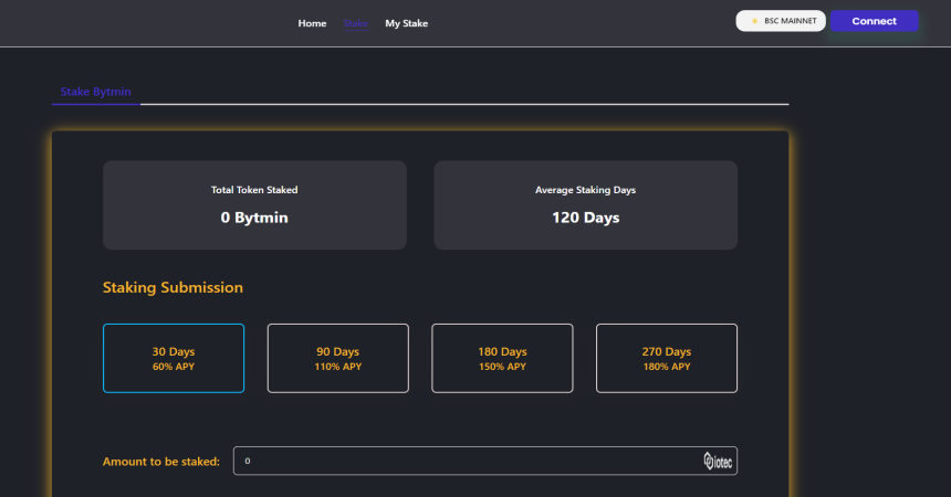 Codercyan - Staking Dapp